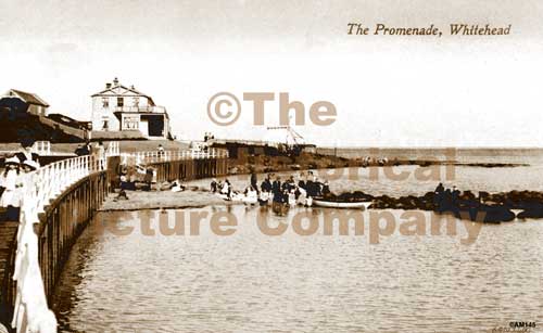 The Promenade, Whitehead, Co Antrim, Northern Ireland. old photograph ...