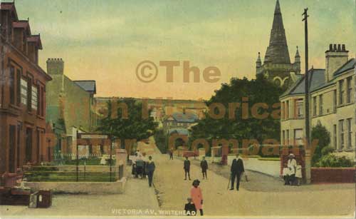 Victoria Avenue, Whitehead, Co Antrim, Northern Ireland. old photograph ...