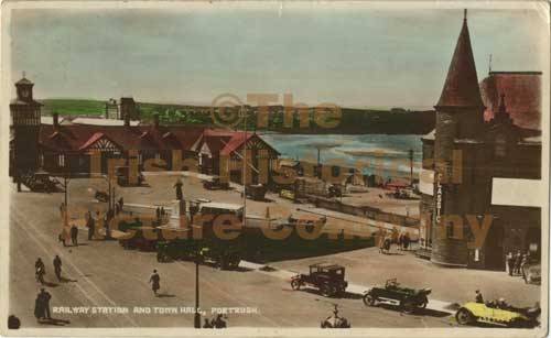 Railway Station And Townhall, Portrush, Co. Antrim AM-00247 - The ...