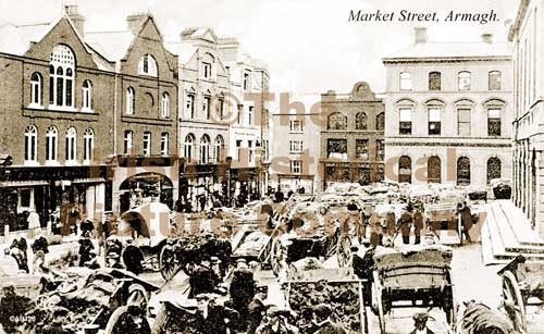 Market Street, Armagh, Co Armagh, Northern Ireland. old photograph. AR ...