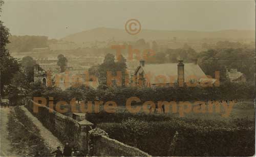 Fermoy, Co Cork, Ireland. Very old photograph with Church in f/g. CC ...