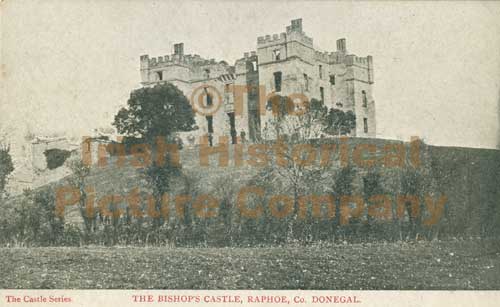 The Bishop's Castle, Raphoe, Co Donegal, Ireland. old photograph. DG ...