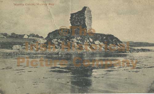 Morris Castle, Mulroy Bay, Co Donegal, Ireland. old photograph. DG ...