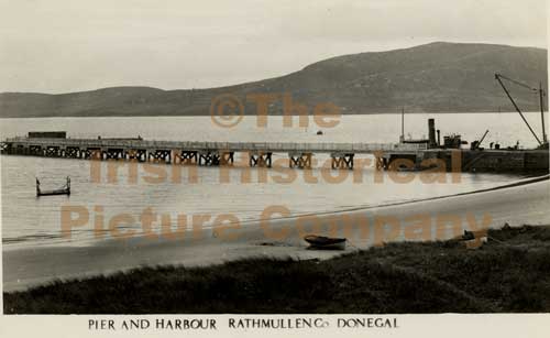 Pier and Harbour, Rathmullan, Co Donegal, Ireland. old photograph. DG ...