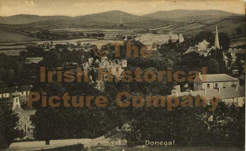 Overview of Donegal, Co Donegal, Ireland. old photograph. DG-00727 ...