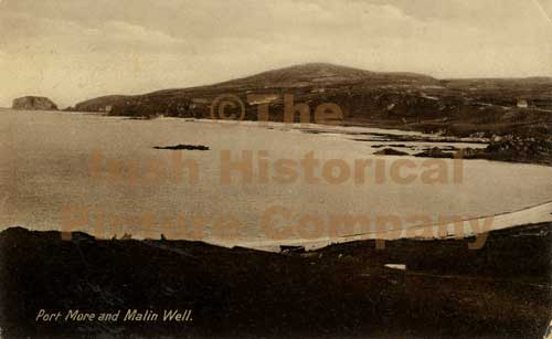 Port More and Malin Well, Co Donegal, Ireland. old photograph. DG-01097 ...