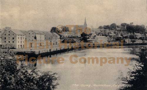 The Quay, Ramelton, Co Donegal, Ireland. old photograph. DG-01155 - The ...
