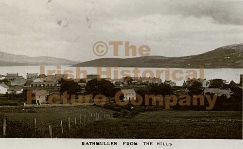 Rathmullan from the hills, Co Donegal, Ireland. old photograph. DG ...