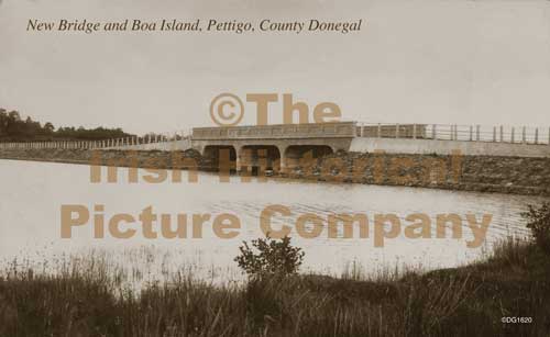 New Bridge and Boa Island, Pettigo, Co Donegal, Ireland. old Irish ...