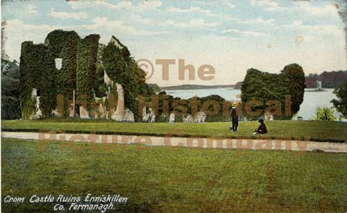 Crom Castle Ruins, Enniskillen, Co. Fermanagh, Northern Ireland. old ...