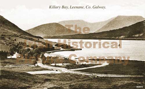 Killary Bay, Leenane, Co Galway, Ireland. old photograph. GW-00070 ...