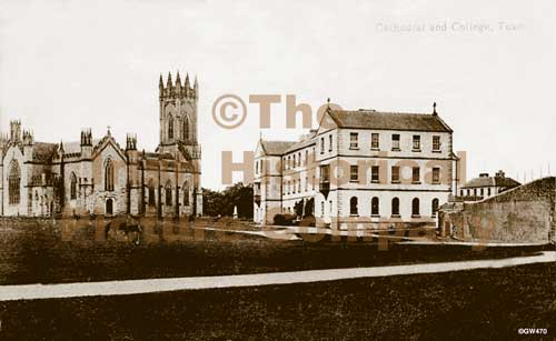 Cathedral And College, Tuam, Co. Galway, Ireland. old Irish photograph ...