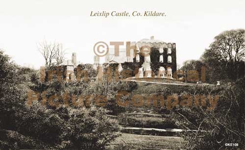 Leixlip Castle, Co. Kildare, Ireland. old photograph by J.Valentine. KE ...
