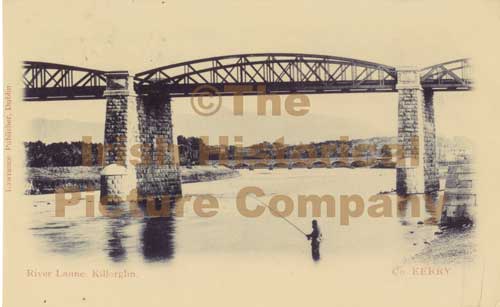 KR-00165 River Laune, Killorglin, Co Kerry, Ireland. old photograph ...