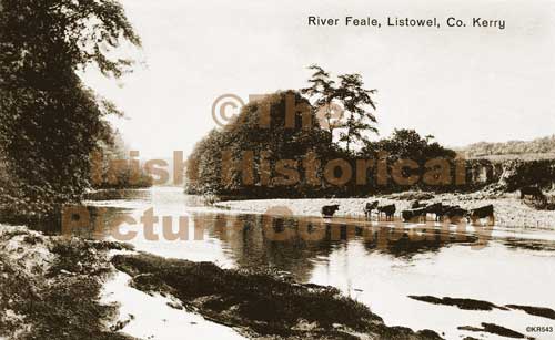 River Feale, Listowel, Co Kerry, Ireland. old photograph. KR-00543 ...