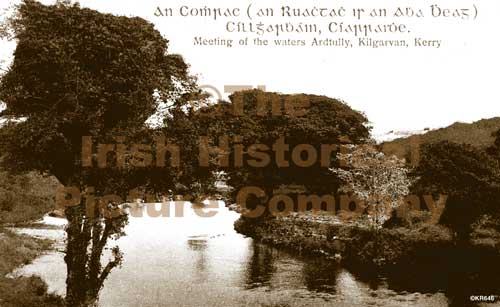 Meeting of the waters, Ardtully, Kilgarvan, Co Kerry, Ireland. old ...