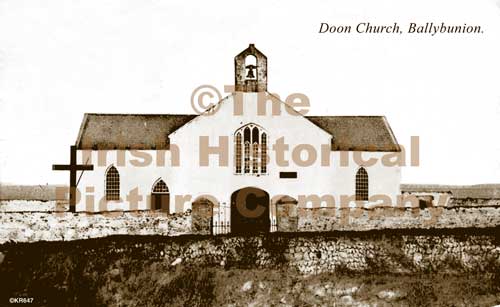Doon Church, Ballybunion, Co Kerry, Ireland. old Irish photograph by J ...