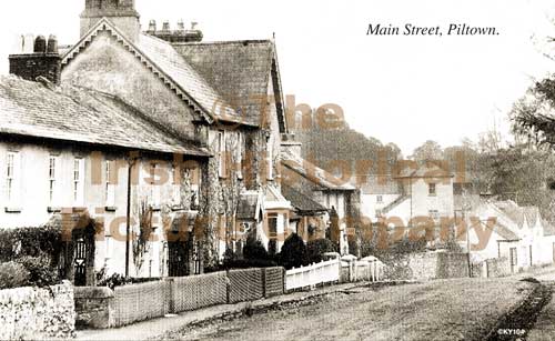 Main Street, Piltown, Co Kilkenny, Ireland. old photograph. KY-00104 ...