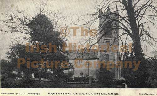 Protestant Church, Castlecomer, Co Kilkenny, Ireland. old photograph ...