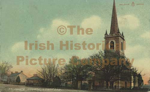 St. John's Church, Longford, Co Longford, Ireland. old Irish photograph ...