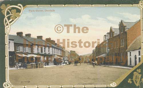 Park Street, Dundalk, Co Louth, Ireland. old Irish postcard.LH-00297 ...