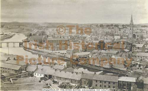 Drogheda , by The River Boyne, Co Louth, Ireland. old photograph. LH ...