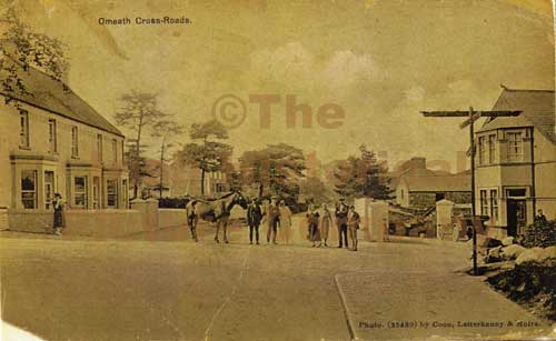 Crossroads, Omeath, Co Louth, Ireland. old photograph by Coon. LH-00381 ...