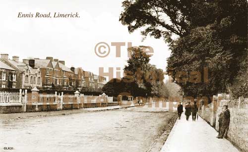 Ennis Road, Limerick, Co Limerick, Ireland. old photograph. LK-00031 ...