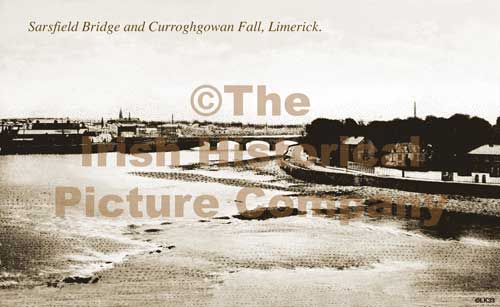 Sarsfield Bridge and Curroghgowan Fall, Limerick, Co Limerick, Ireland ...