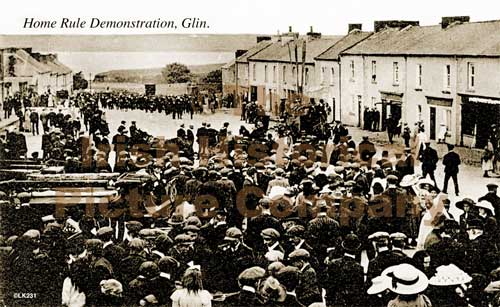 Home Rule Demonstration, Glin, Co Limerick, Ireland. old photograph. LK ...