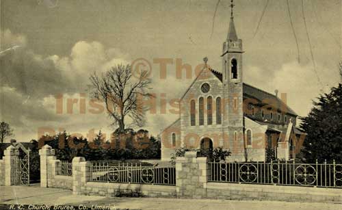 R.C.Church, Bruree, Co Limerick, Ireland. old Irish photograph. LK ...
