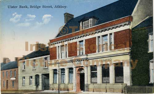 MH-00281 Ulster Bank and Bridge Street, Athboy, Co Meath, Ireland. old ...