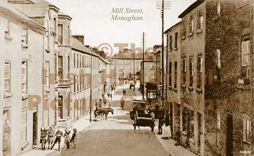 Mill Street, Monaghan, Co Monaghan, Ireland. old Irish photograph. MN ...