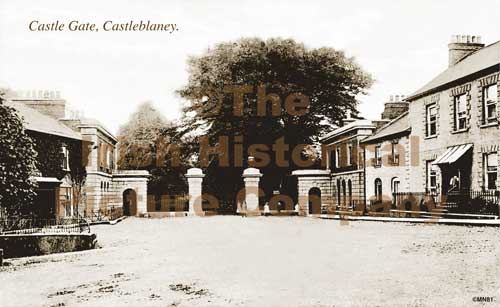 Castle Gates, Castleblaney, Co Monaghan, Ireland. old photograph by J ...