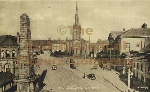 Church Square, Monaghan, Co Monaghan, Ireland. old photograph by J ...