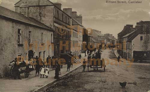 Ellison Street, Castlebar, Co Mayo, Ireland. old photograph by J ...
