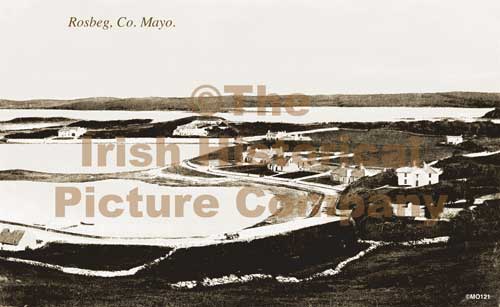 Rosbeg, Co Mayo, Ireland. old Irish photograph. MO-00121 - The ...