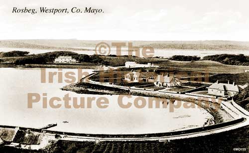 Rosbeg, Westport, Co Mayo, Ireland. old Irish photograph. MO-00155 ...