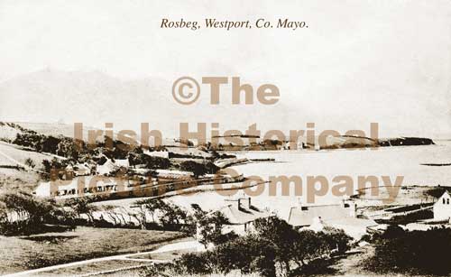 Rosbeg, Westprt, Co Mayo, Ireland. old Irish photograph. MO-00245 - The ...