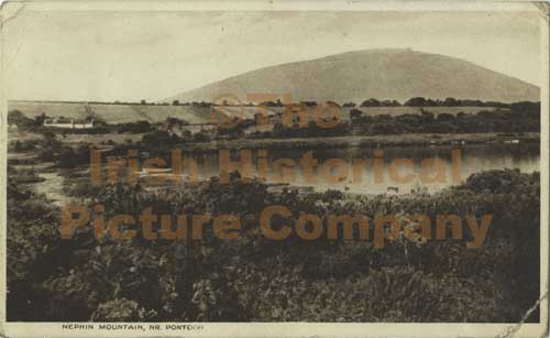 Nephin Mountain, Near Pontoon, Co Mayo, Ireland. old Irish photograph ...