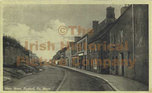 Main Street, Foxford, Co Mayo, Ireland. old Irish photograph. MO-00450 ...