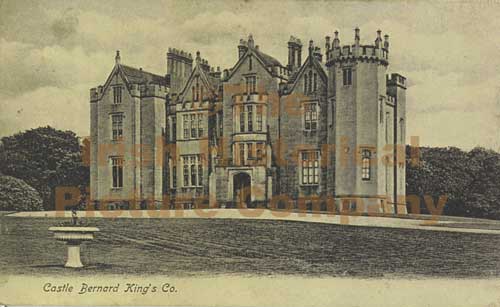 Castle Bernard, Kinnetty, Co Offaly, Ireland. old photograph. OF-00197 ...