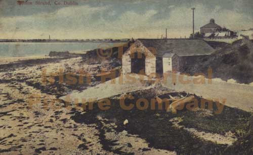 Boat House, Sutton Strand, Co Dublin, Ireland. old photograph. QH-00091 ...