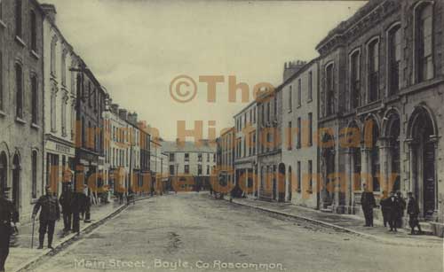 Main Street, Boyle, Co Roscommon, Ireland. old photograph. RS-00004 ...