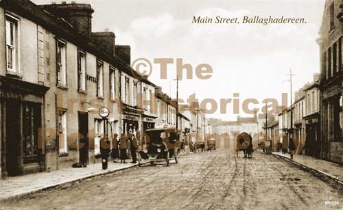 Main Street, Ballaghadereen, Co Roscommon, Ireland. old photograph. RS ...