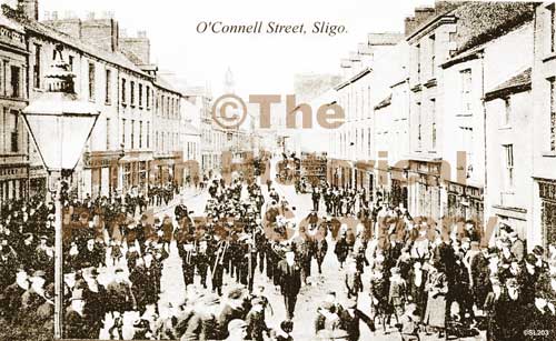 O'Connell Street, Sligo, Co Sligo, Ireland. old photograph. SL-00203 ...