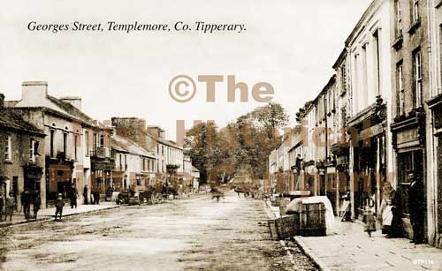 George's Street, Templemore, Co Tipperary, Ireland. old photograph. TP ...