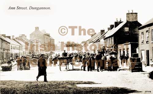 Ann Street, Dungannon, Co Tyrone, Northern Ireland. old photograph. TY ...