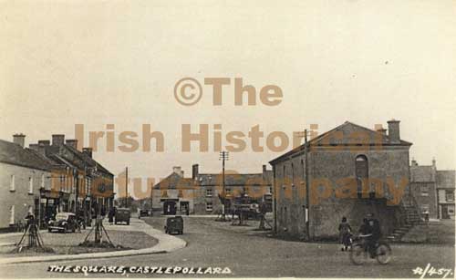 The Square, Castlepollard, Co Westmeath, Ireland. old photograph. WH ...