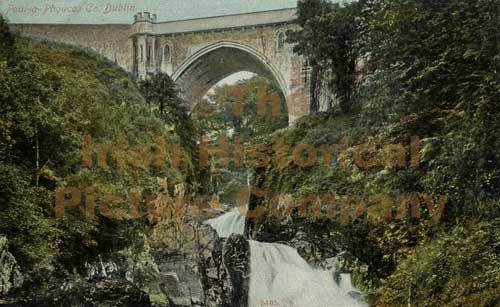 Poulaphouca Falls, Co Wicklow, Ireland. old Irish photograph. WK-00056 ...